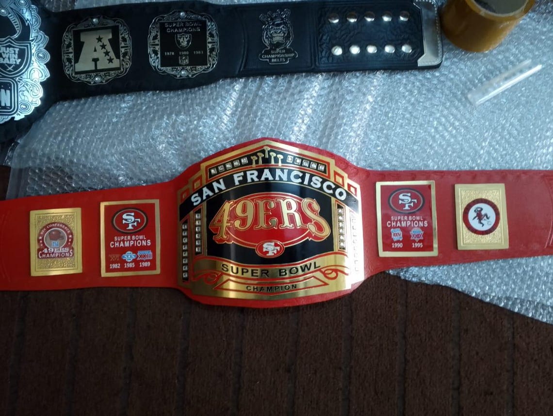 49ers SF Championship Wrestling Belt 2MM Brass - Etsy