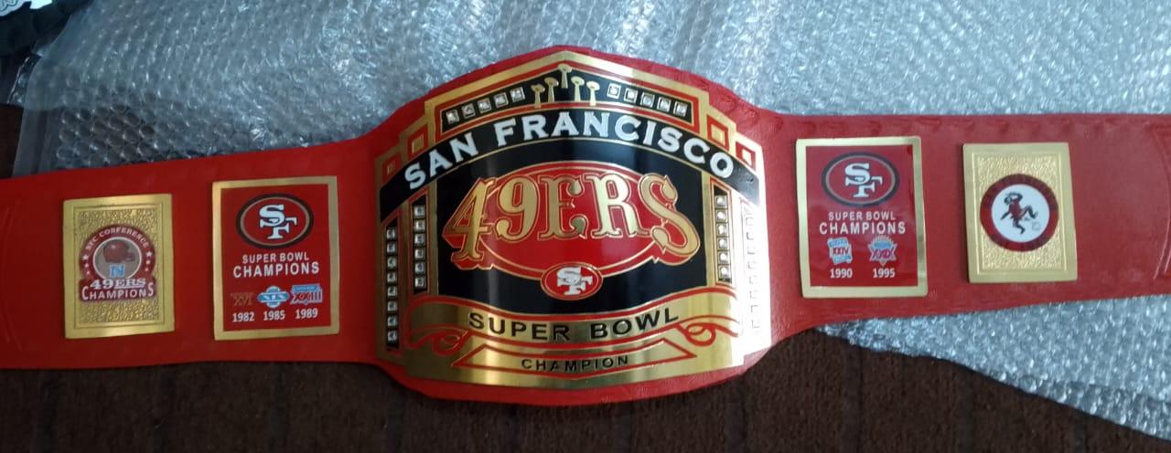 San Francisco 49ers Championship Wrestling Belt 2MM Brass - Etsy