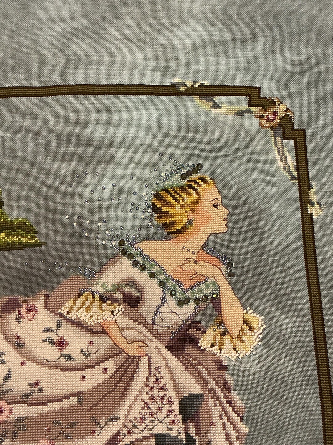 Finished Cross Stitch “cinderella” by Nora Corbett, Mirabilia - Etsy