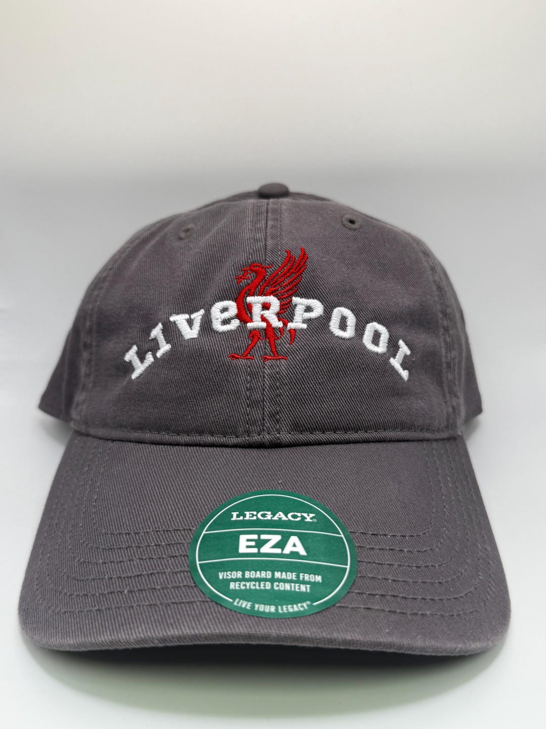 Liverpool Cap – Charcoal Vintage-style Hat With Embroidered Logo ...