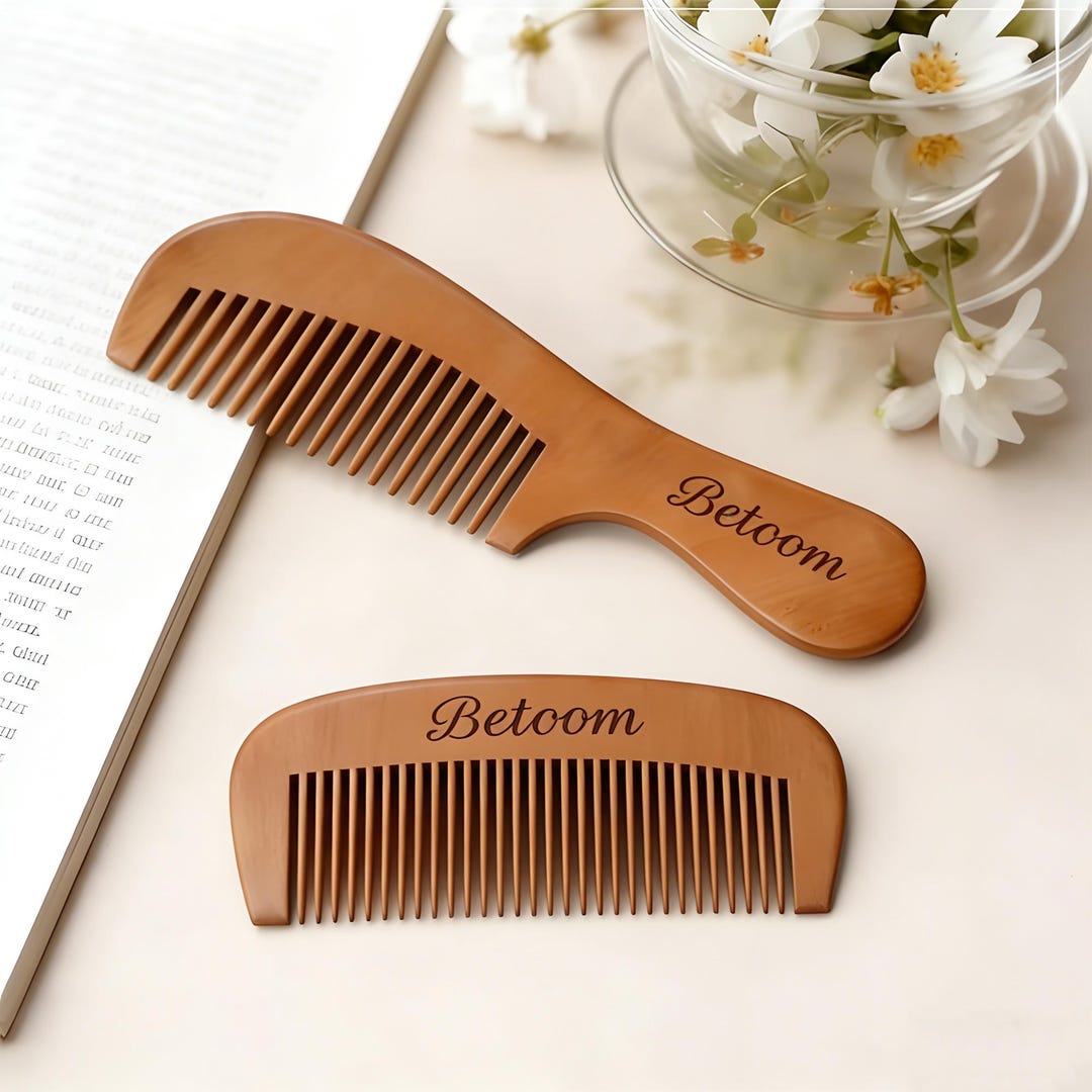 Valentines Day Personalized Wooden Hair Comb Engraved Solid Wood ...