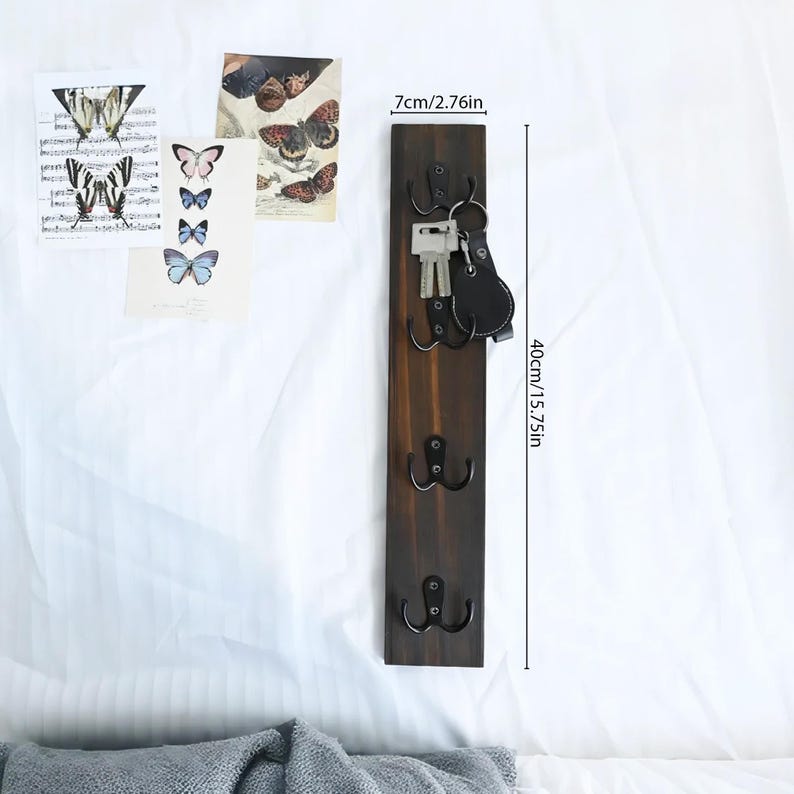 Wooden Key Holder for Wall Key Hanger Modern Home Decor - Etsy