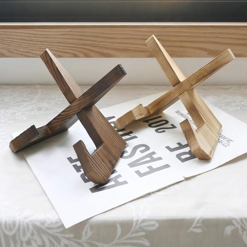 Cook Book Wooden Stand - Etsy