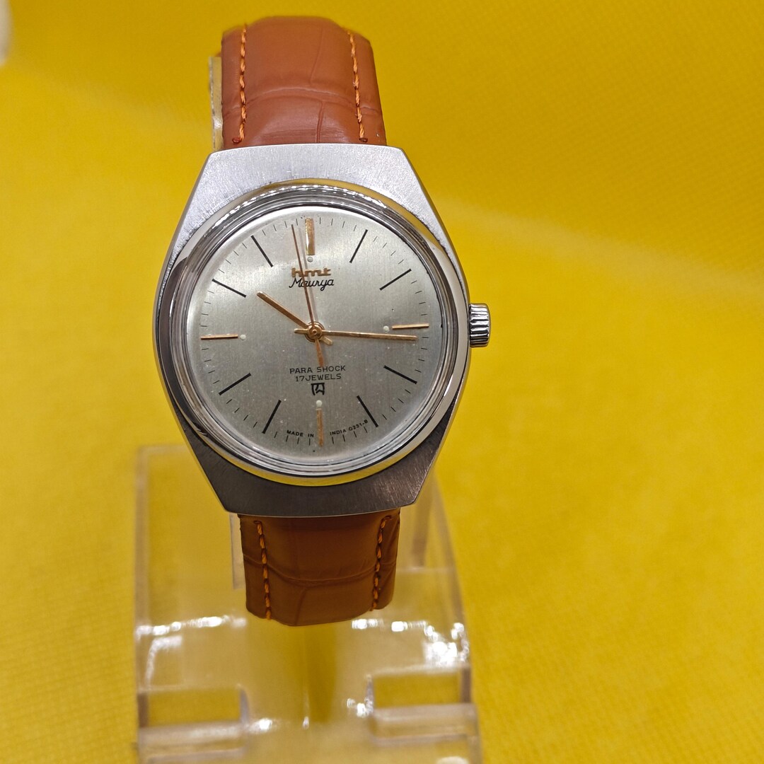 Vintage HMT Surya Mechanical Watch: Silver Dial, Indian Made - Etsy