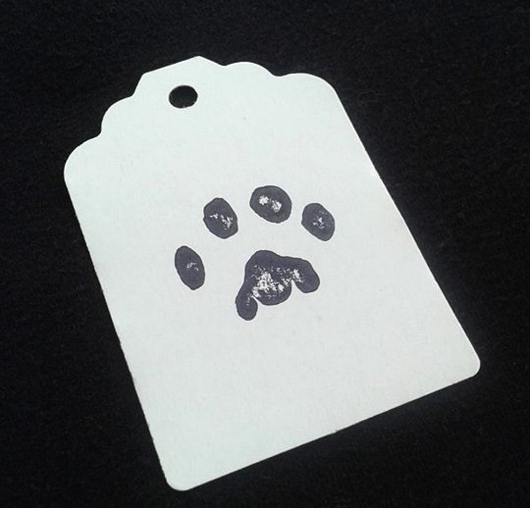 Paw Print Tags / Dog / Cat / Dog Gift / Cat Gift / Gift Tag Set of 10 ...
