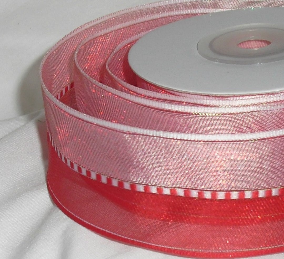 Pink and Red Ribbon...1.1/2 X 10 Yards - Etsy