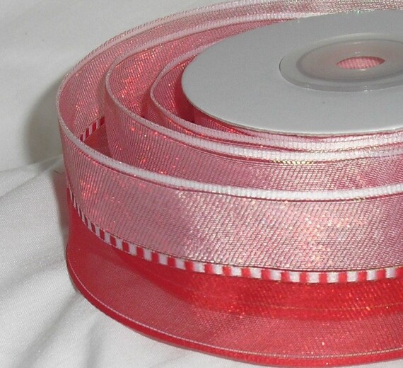 Pink and Red Ribbon...1.1/2 X 10 Yards | Etsy