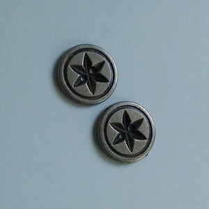 Vintage Star Buttons / Vintage Buttons / Vintage Metal Buttons - Etsy