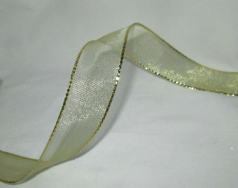 Gold Mesh Ribbon...7/8 X 15 Feet - Etsy