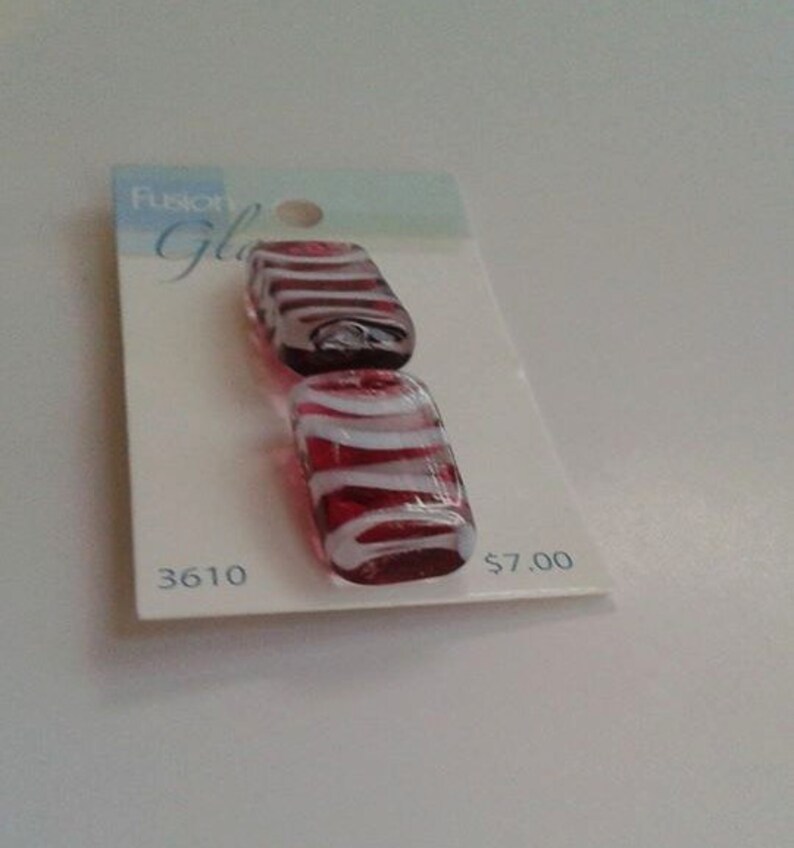 Buttons / Oblong Fusion Glass Buttons / Unique Buttons / Clear | Etsy