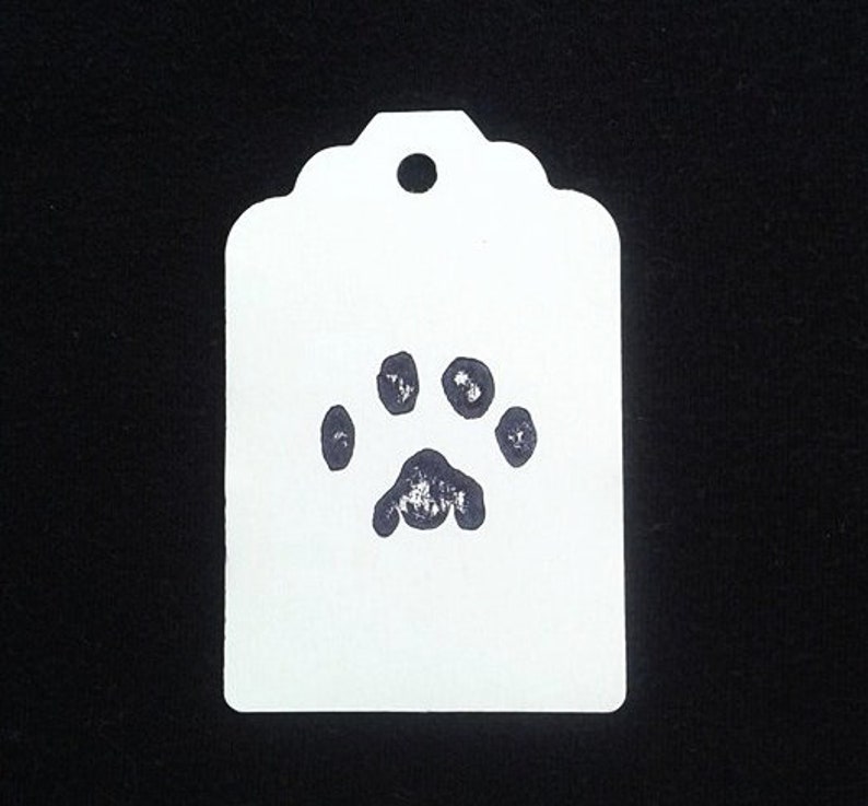Paw Print Tags / Dog / Cat / Dog Gift / Cat Gift / Gift Tag - Etsy
