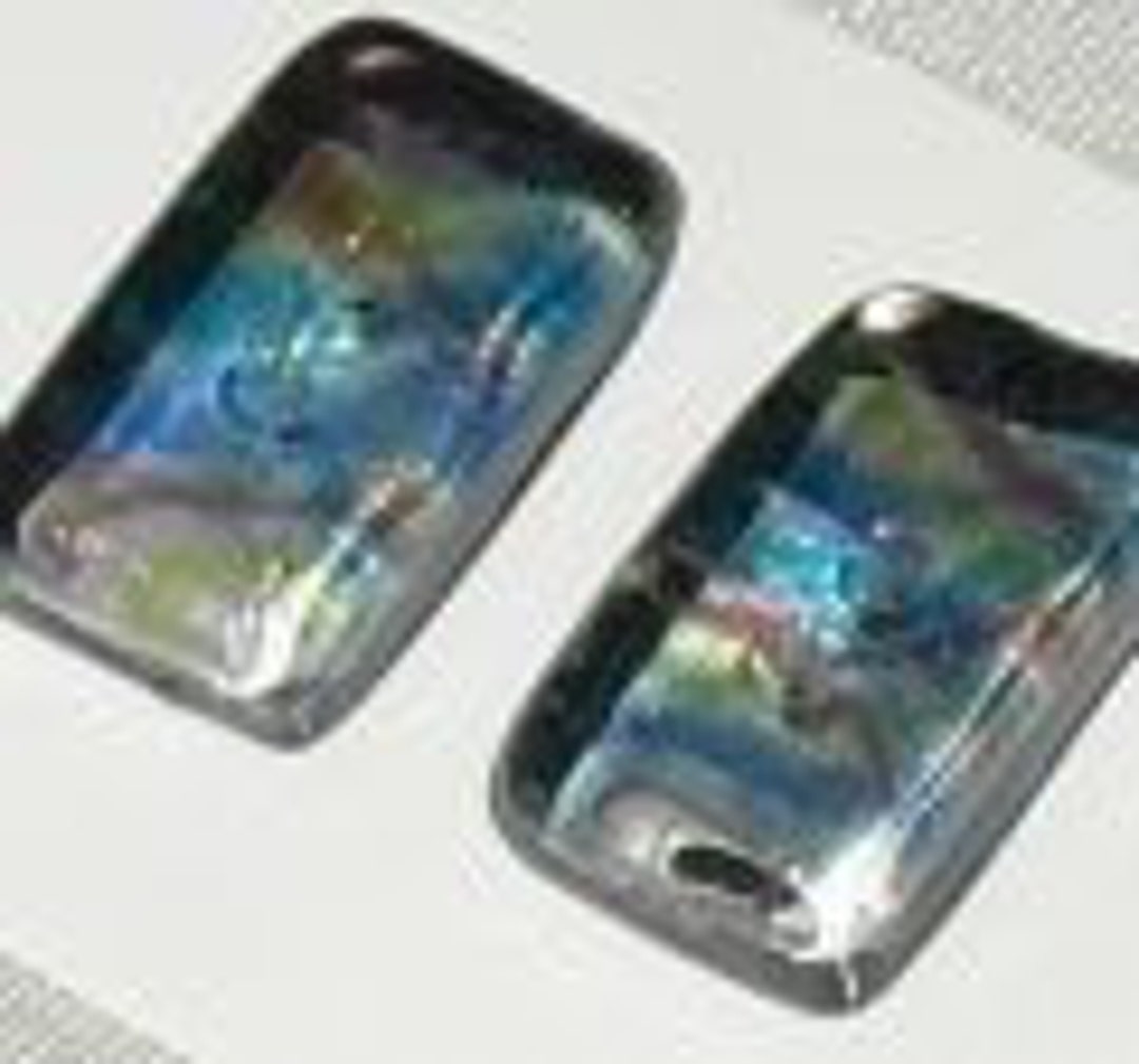 Buttons / Oblong Fusion Glass Buttons / Unique Buttons / Albacore Look ...