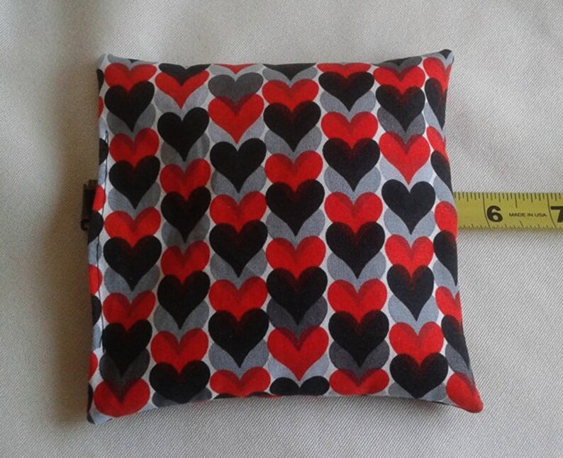 Red Hearts Rice Pack / Heat Pack / Cold Compress / | Etsy