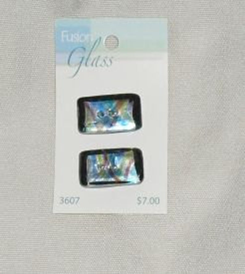 Buttons / Oblong Fusion Glass Buttons / Unique Buttons / - Etsy