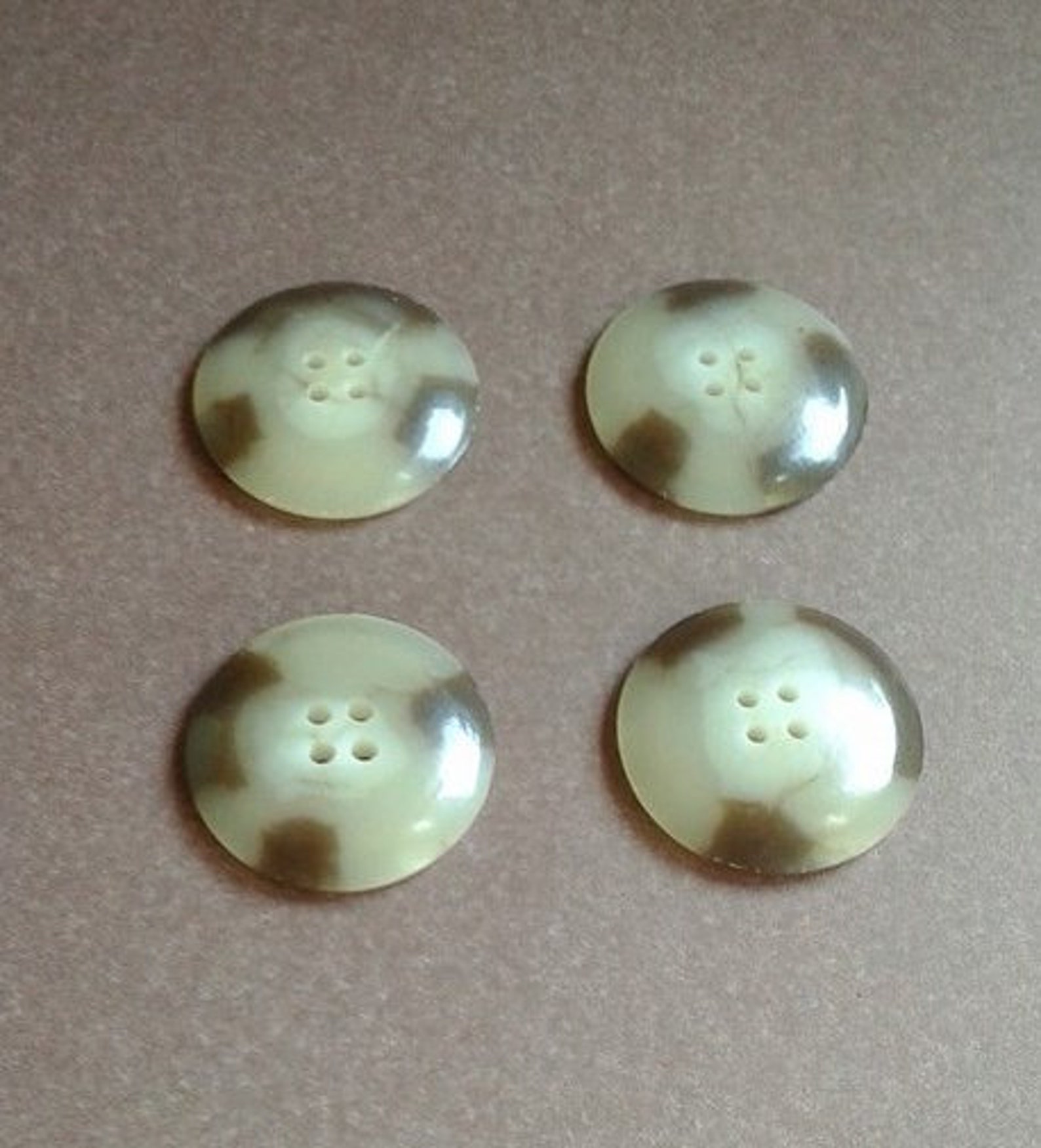 Vintage Beige and Brown Marble Buttons / Sweater Buttons | Etsy