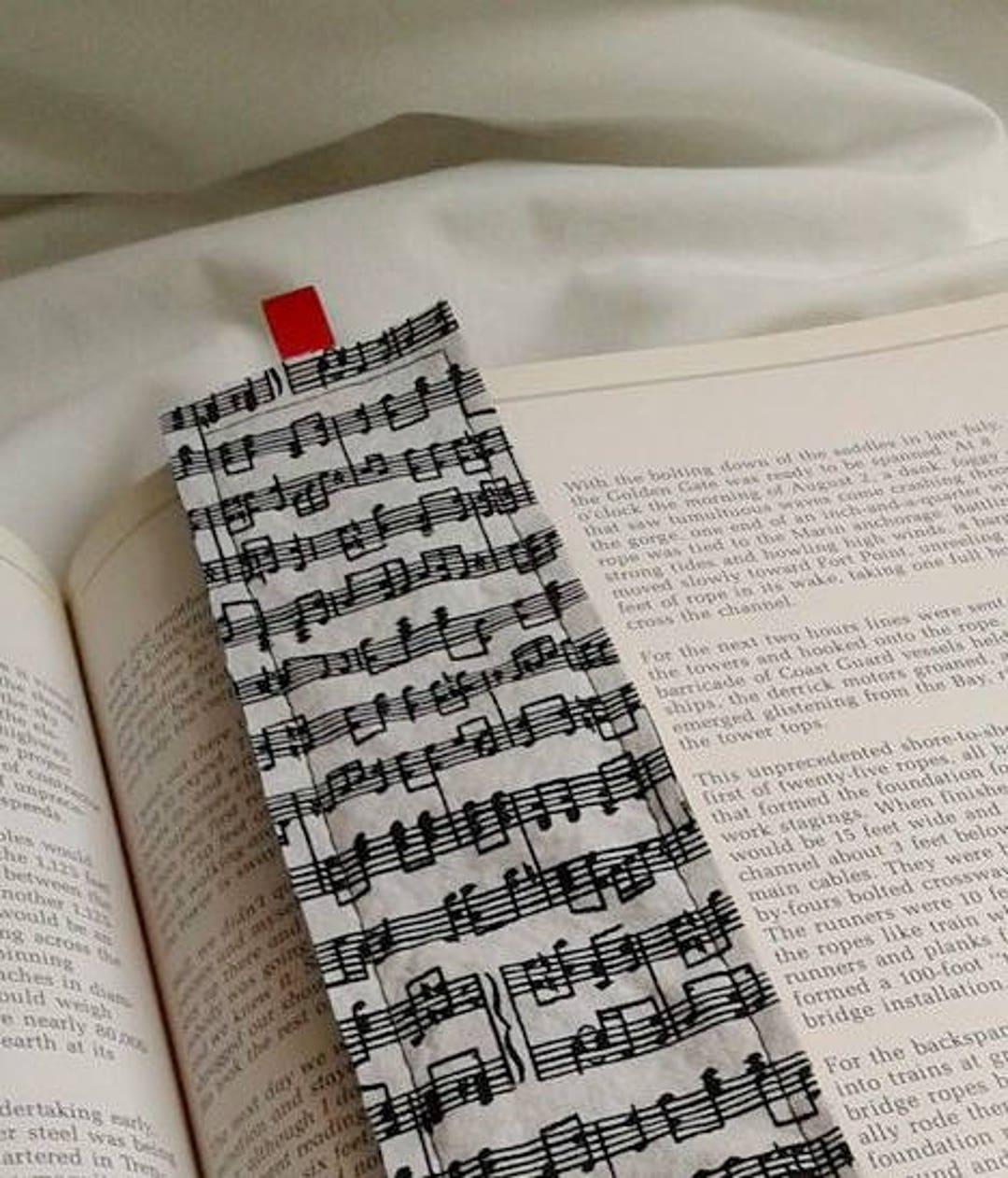 Music Notes Bookmark / Fabric Bookmark / Music / Teacher Appreciation ...