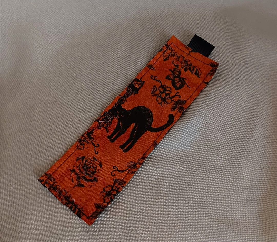 Black Cat Bookmark / Fabric Bookmark / Black Cat / Halloween / Bookmark ...