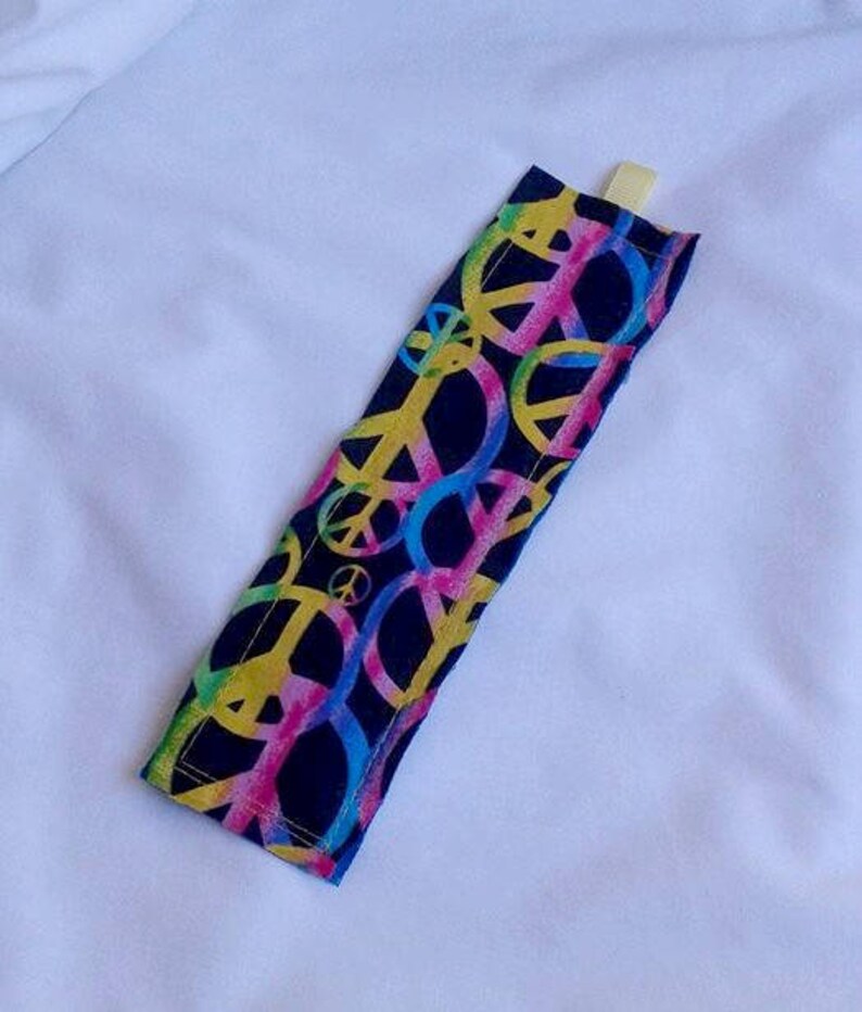 Peace Sign Bookmark / Fabric Bookmark / Peace / Rainbow Peace - Etsy