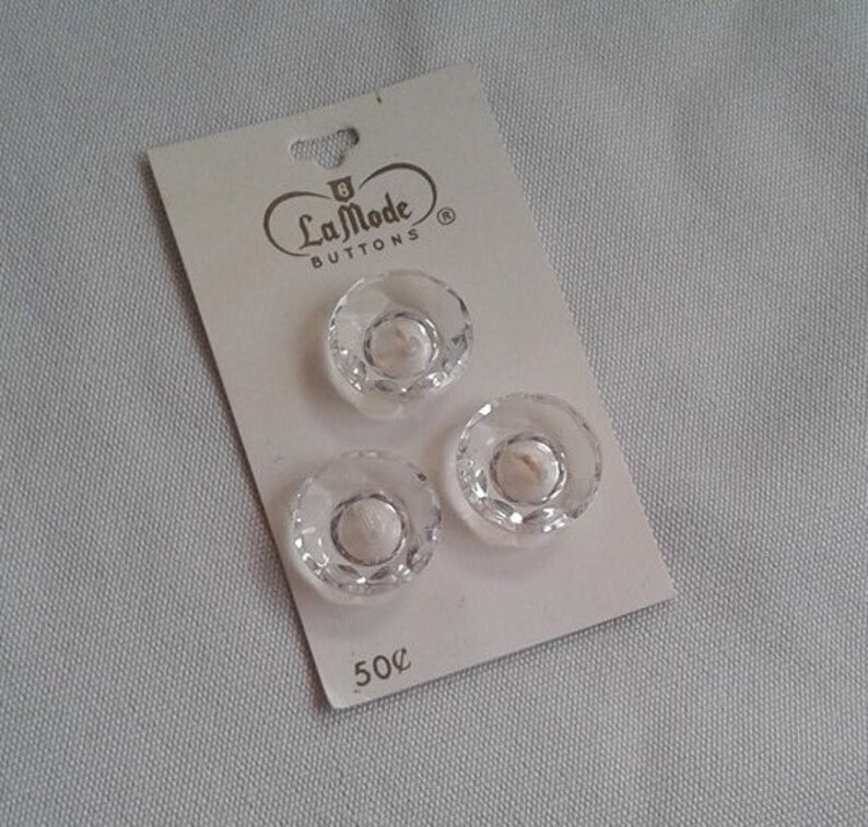 Botones Vintage / Botones de acrílico transparente / Botones - Etsy España