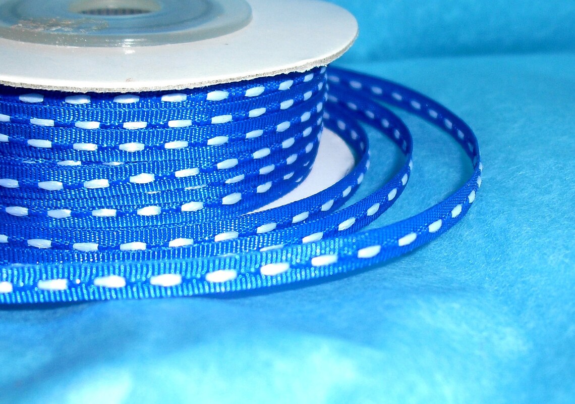 Royal Blue/ Thin Ribbon Spool / July 4th / 1/8 X 25 - Etsy