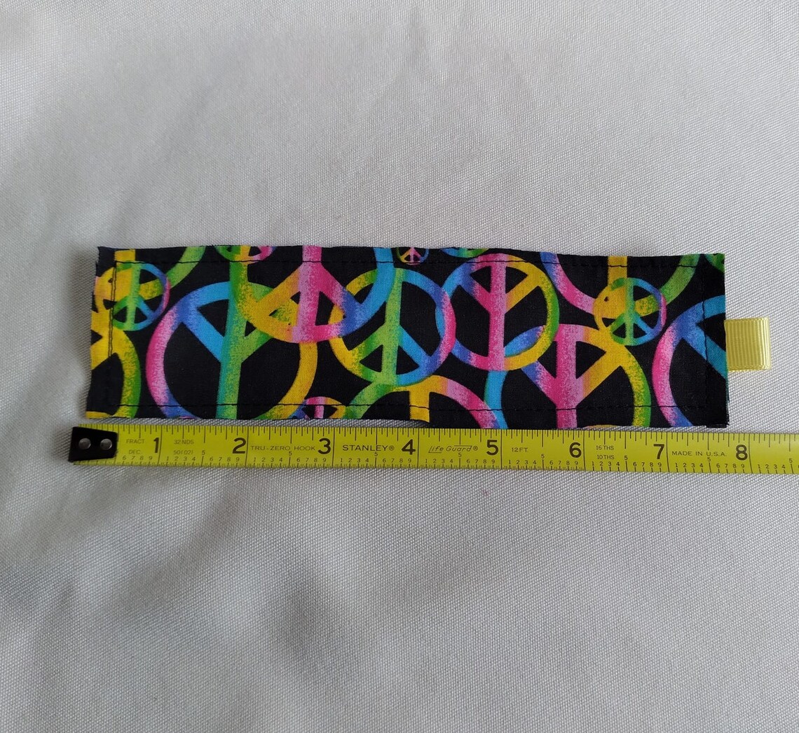 Peace Sign Bookmark / Fabric Bookmark / Peace / Rainbow Peace - Etsy