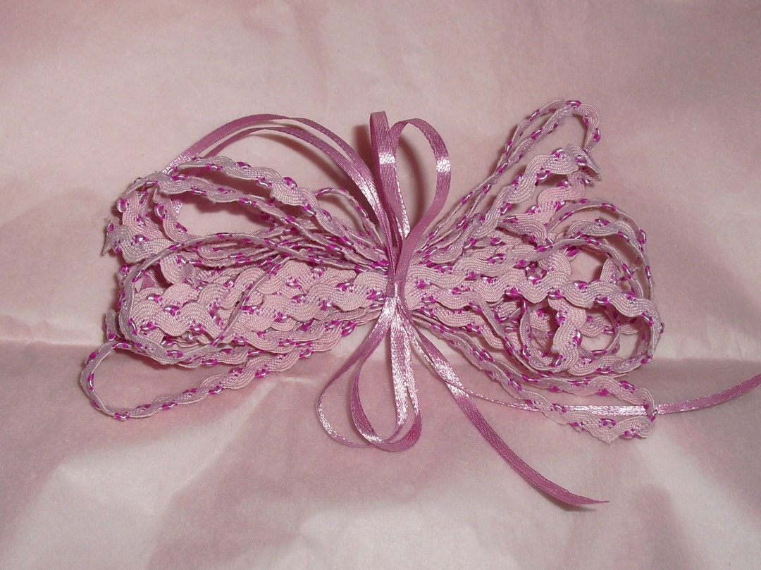 Ric Rac Trim / Pink Ric Rac / Pale Dogwood Pink / 1/4 X 4 Yards - Etsy