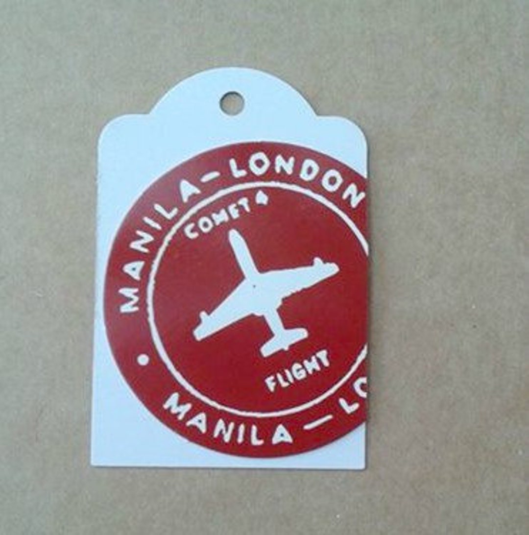 Gift Tags / Plane / Up-cycled Gift Tags / London Flight Tag / Set of 3 ...