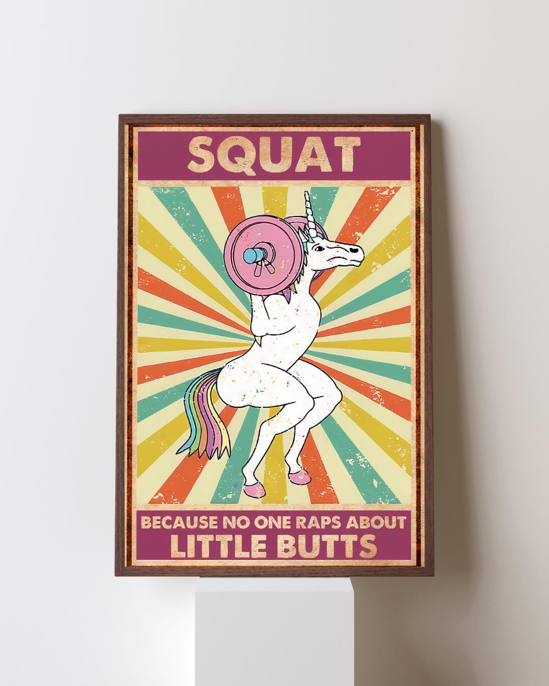 Squats Poster: Funny Fitness Gym Wall Art - Workout Motivation - Etsy