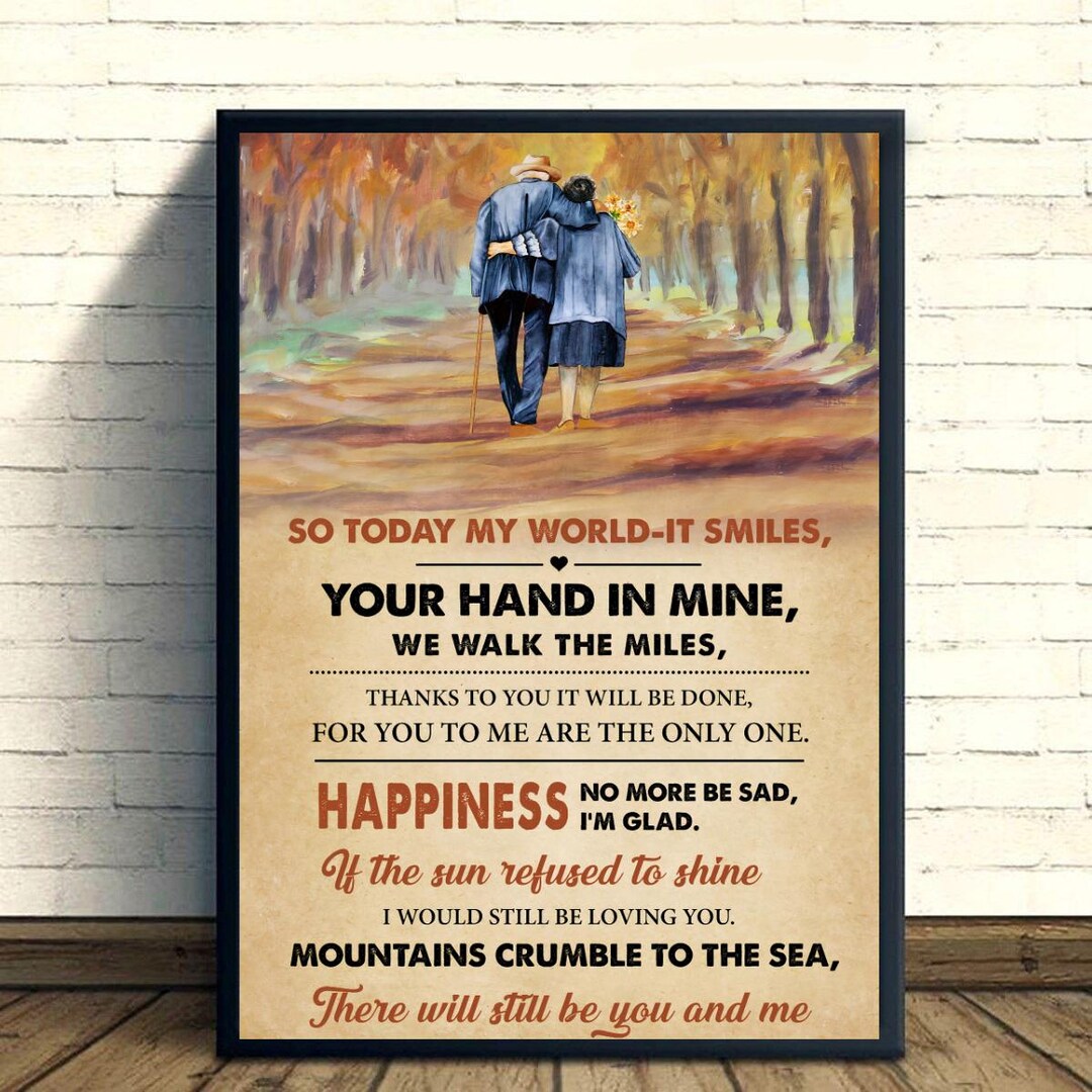 True Love Poem Poster, Anniversary Gift for Couple - Etsy