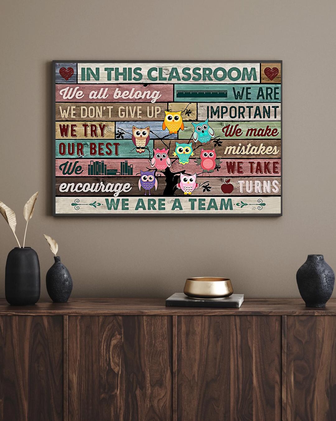Teachers in This Classroom We Are A Team Poster, Back to School Poster ...
