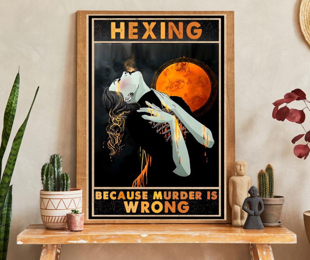 Witchy Dark Humor Poster – Gothic Halloween Home Decor - Etsy