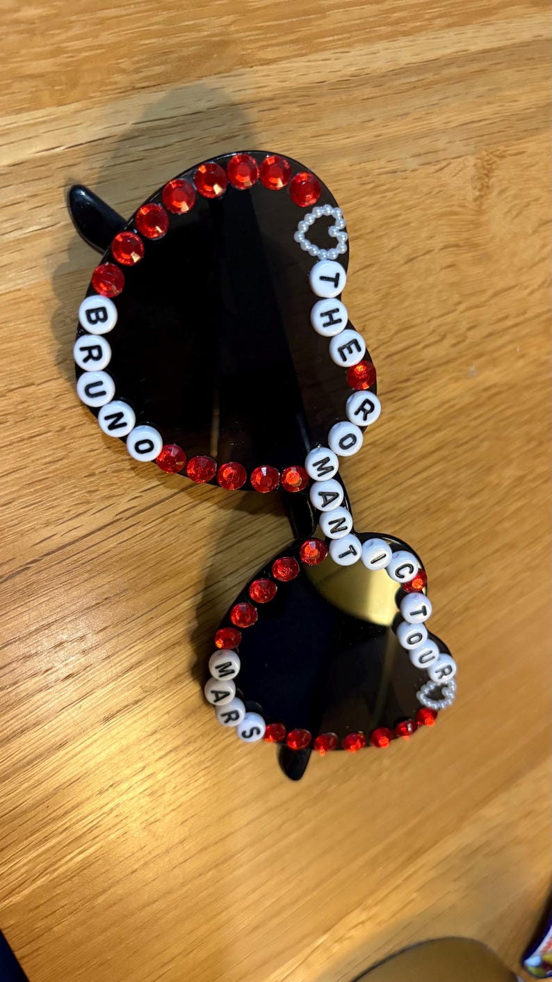 Custom Bruno Mars the Romantic Tour Concert Glasses - Etsy