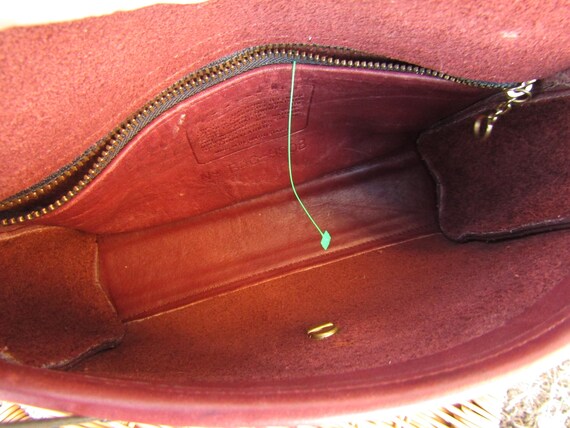 Vintage Coach Devon Bag in Oxblood Leather Crossbody … - Gem