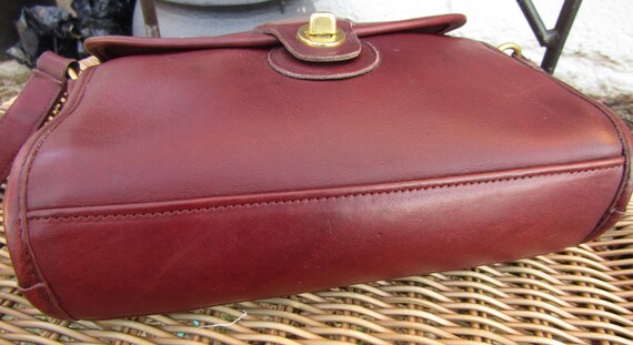 Vintage Coach Devon Bag in Oxblood Leather Crossbody … - Gem