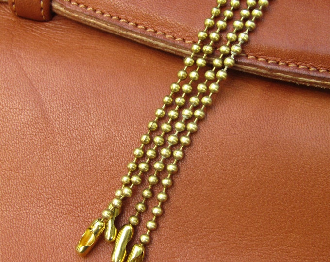 Replacement Hang-tag Chains for Vintage Coach Bag Purse Lot of 6 Brass ...