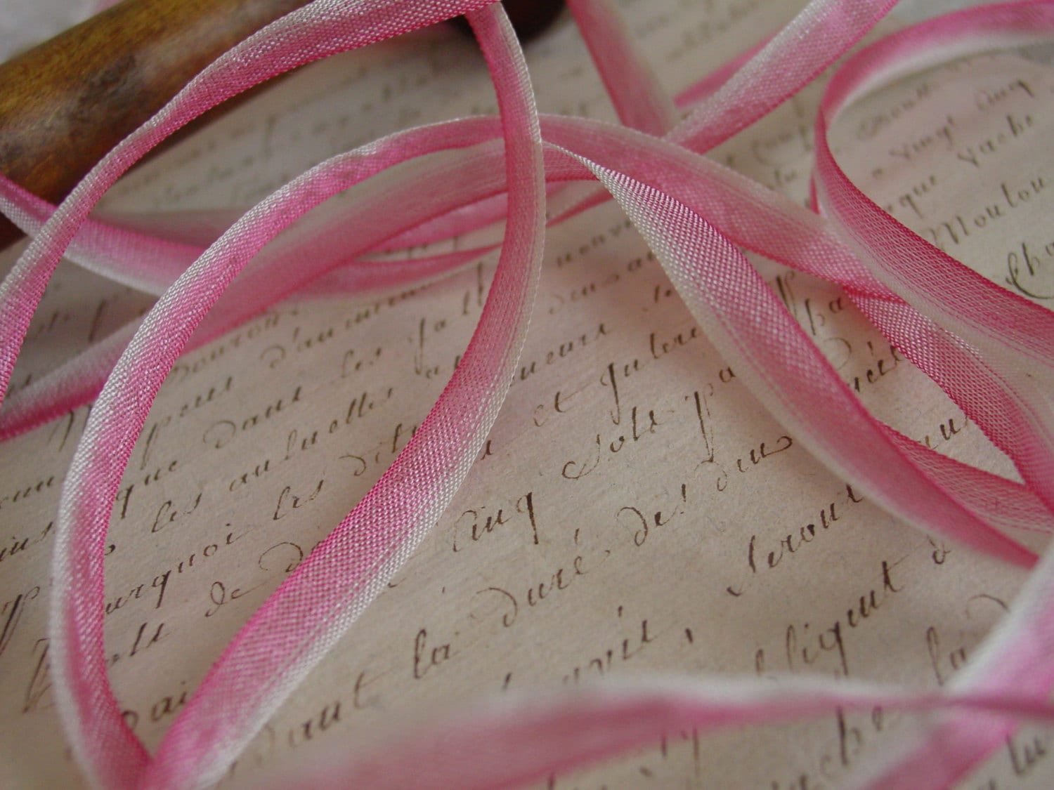 Lovely Vintage Ombre Pretty Pink Ribbon 2 Yards With More - Etsy
