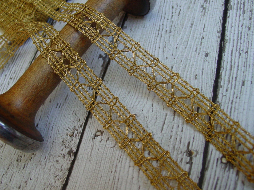 Gorgeous Vintage Metallic Gold Braid Trim, 1 Yard With More Available ...