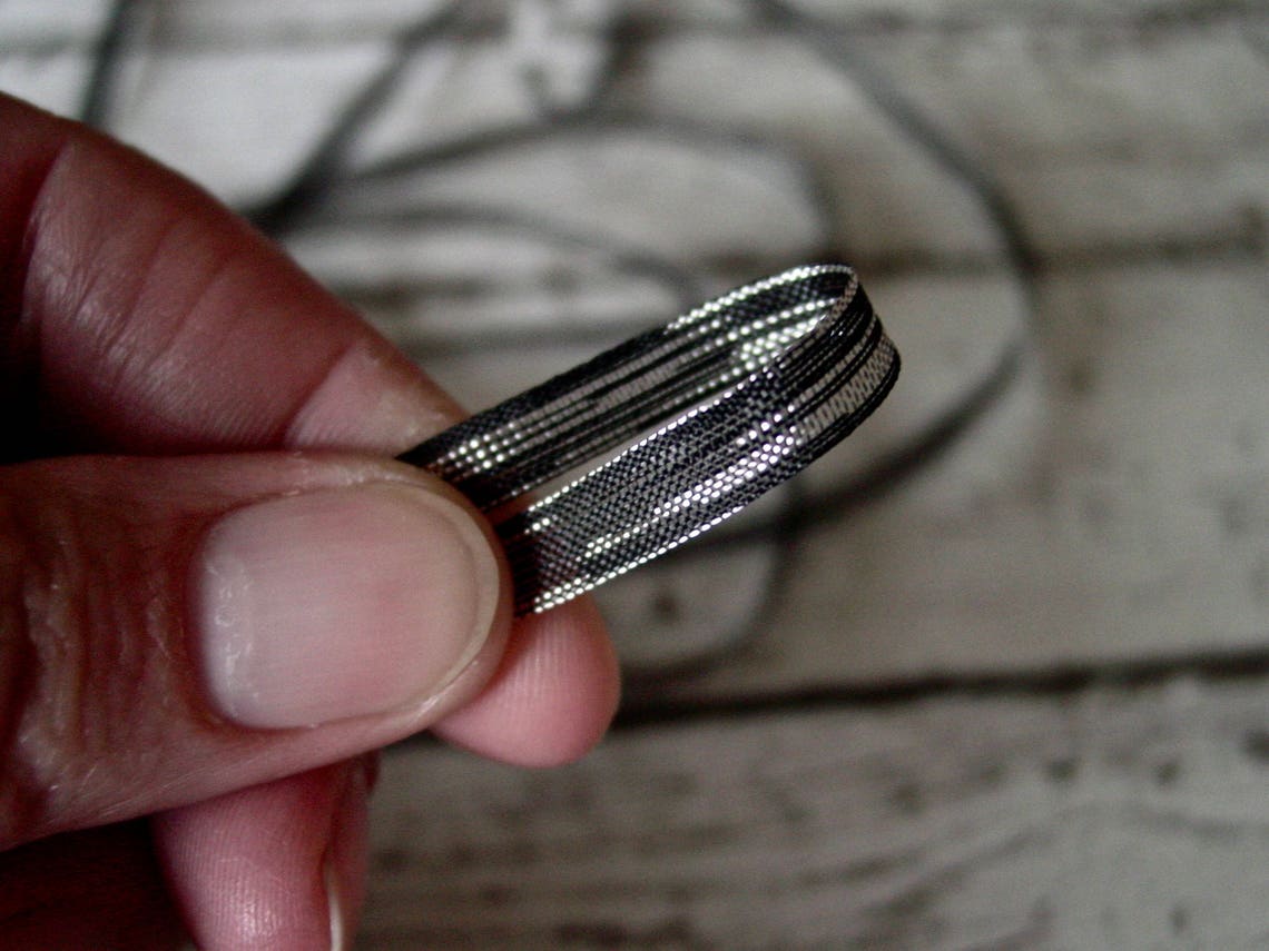 Vintage French Woven Edge SILK and RAYON Narrow Ribbon in | Etsy