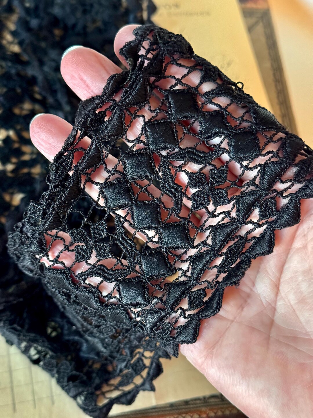 Lovely Old Mourning Lace Sash, Estate Find - Etsy