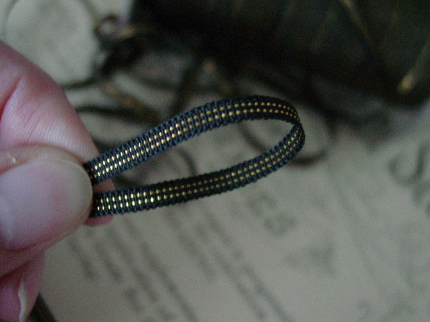 Lovely Antique Shoe Binding Black and Gold 4 Yards - Etsy