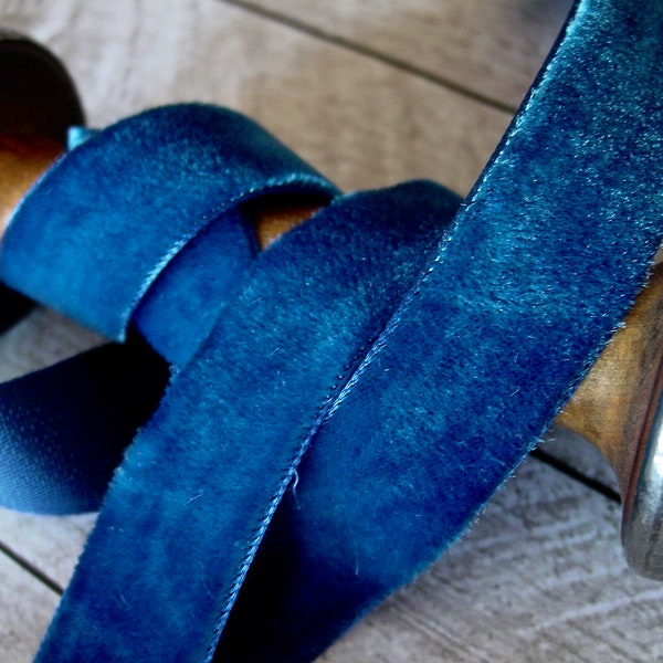 Blue Velvet Ribbon - Etsy