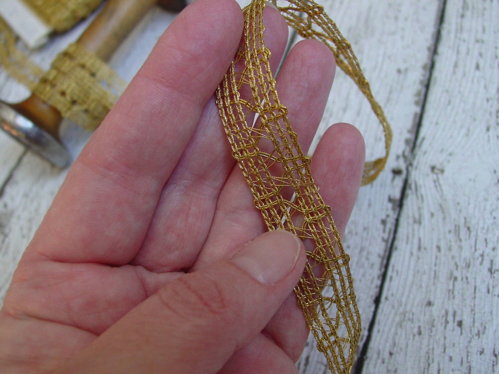 Gorgeous Vintage Metallic Gold Braid Trim 1 Yard With More - Etsy