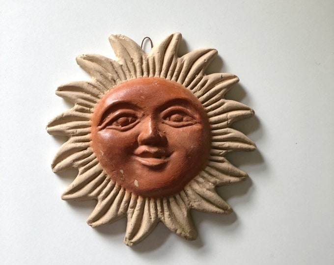Vintage Clay Sun, Vintage Boheme Sun,vintage Boho Clay Sunburst, Clay ...