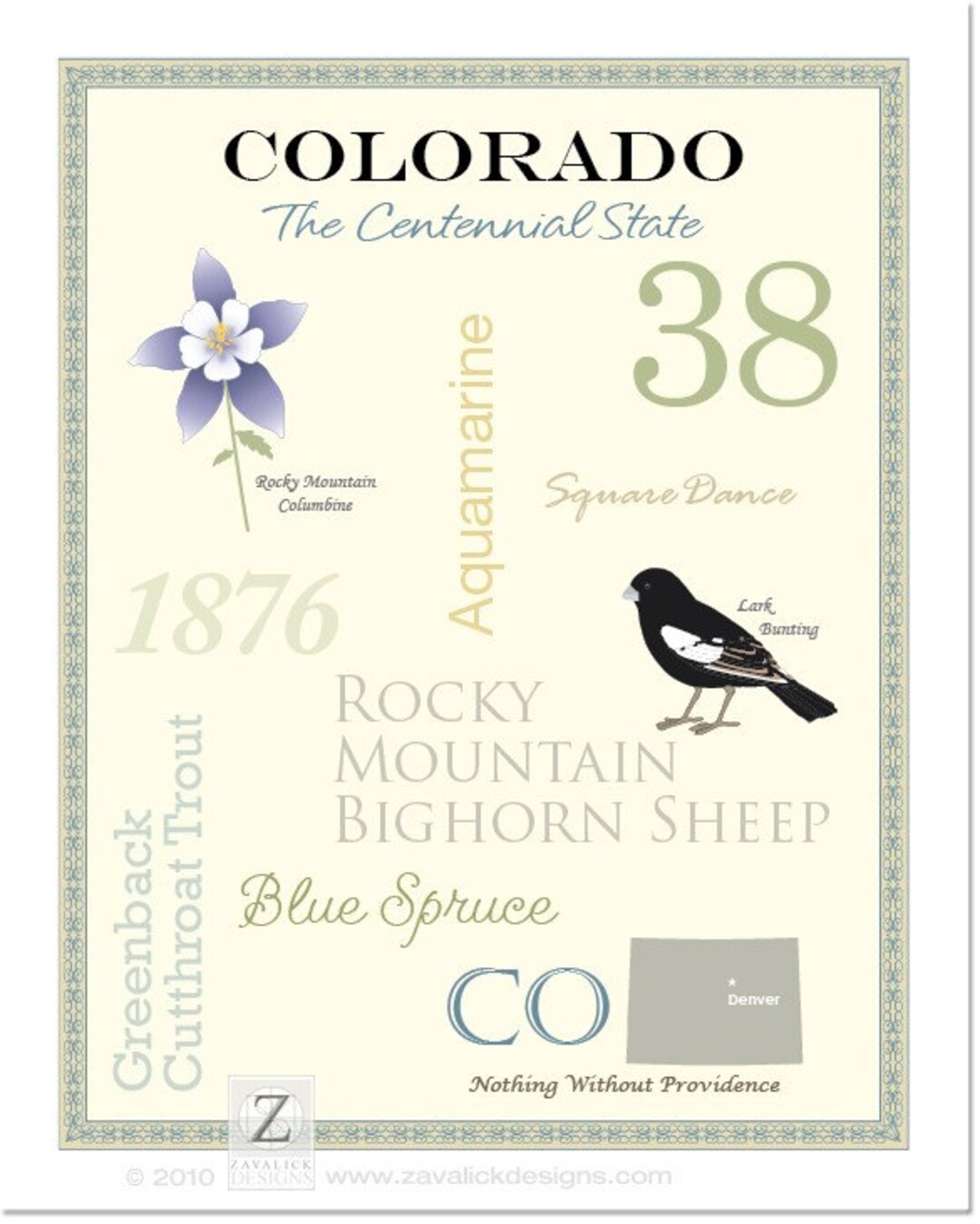 Colorado State Pride Series 11x14 Poster - Etsy