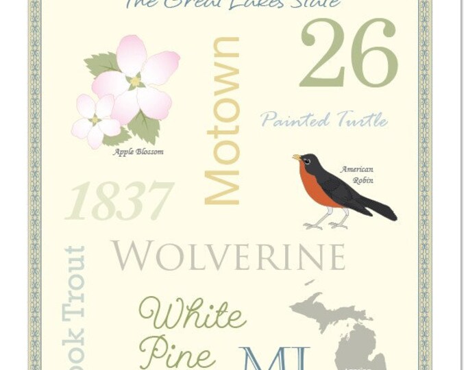 Michigan State Pride Series 11x14" Poster - Etsy