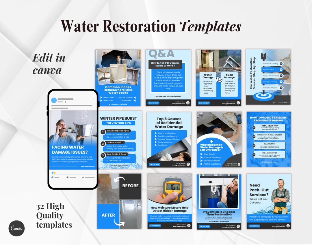 Water Restoration, Water Damage, Cleanup Services, Mold & Flood ...