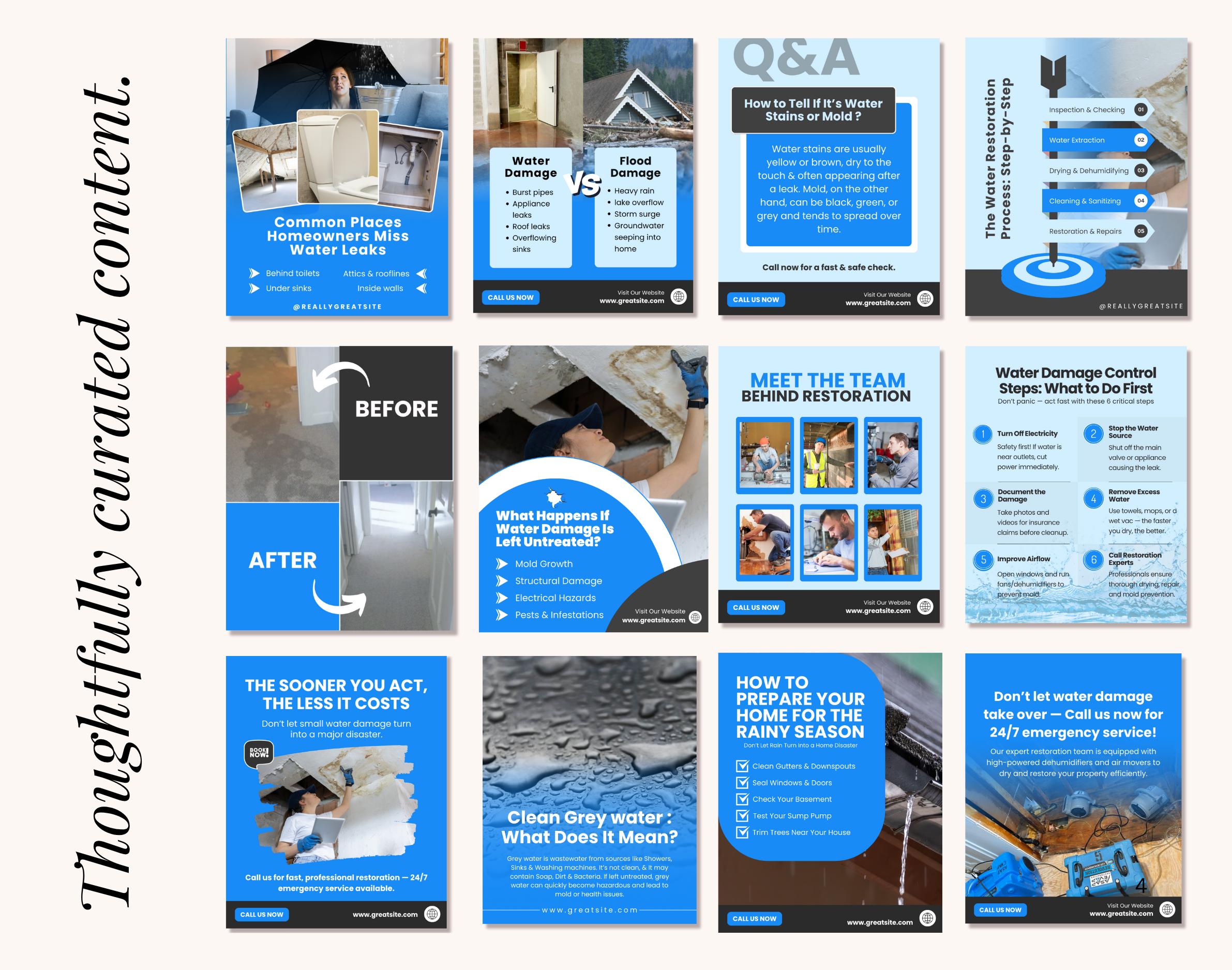 Water Restoration, Water Damage, Cleanup Services, Mold & Flood ...