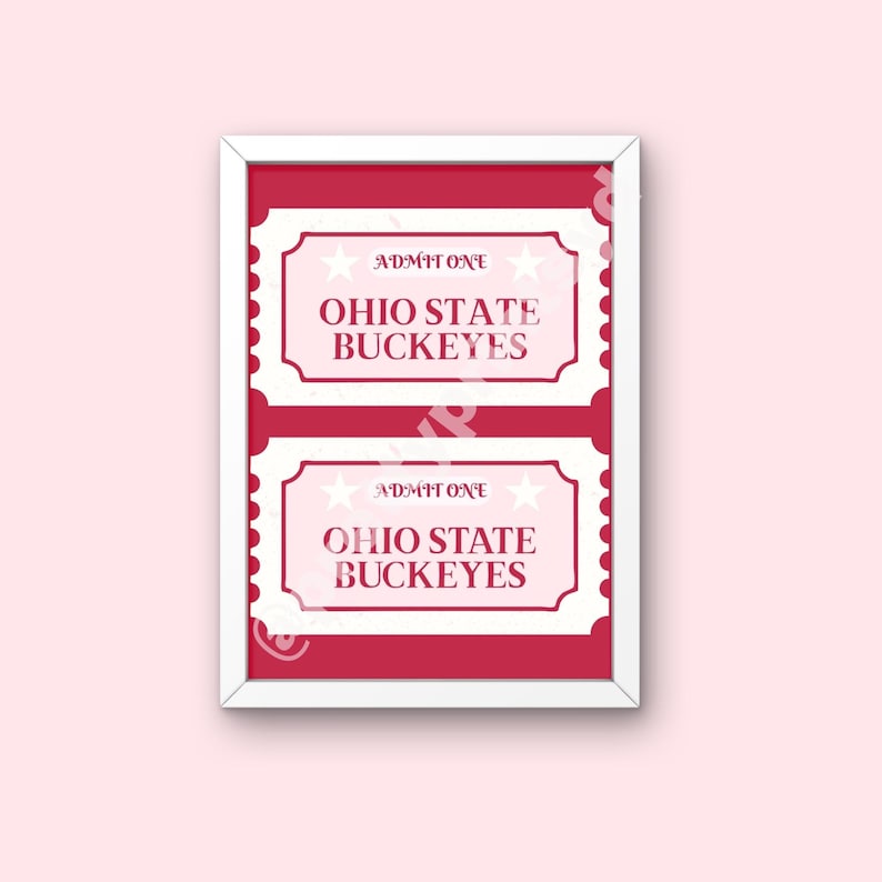 Dorm Wall Art Set | Printable College Dorm Decor | the Ohio State ...