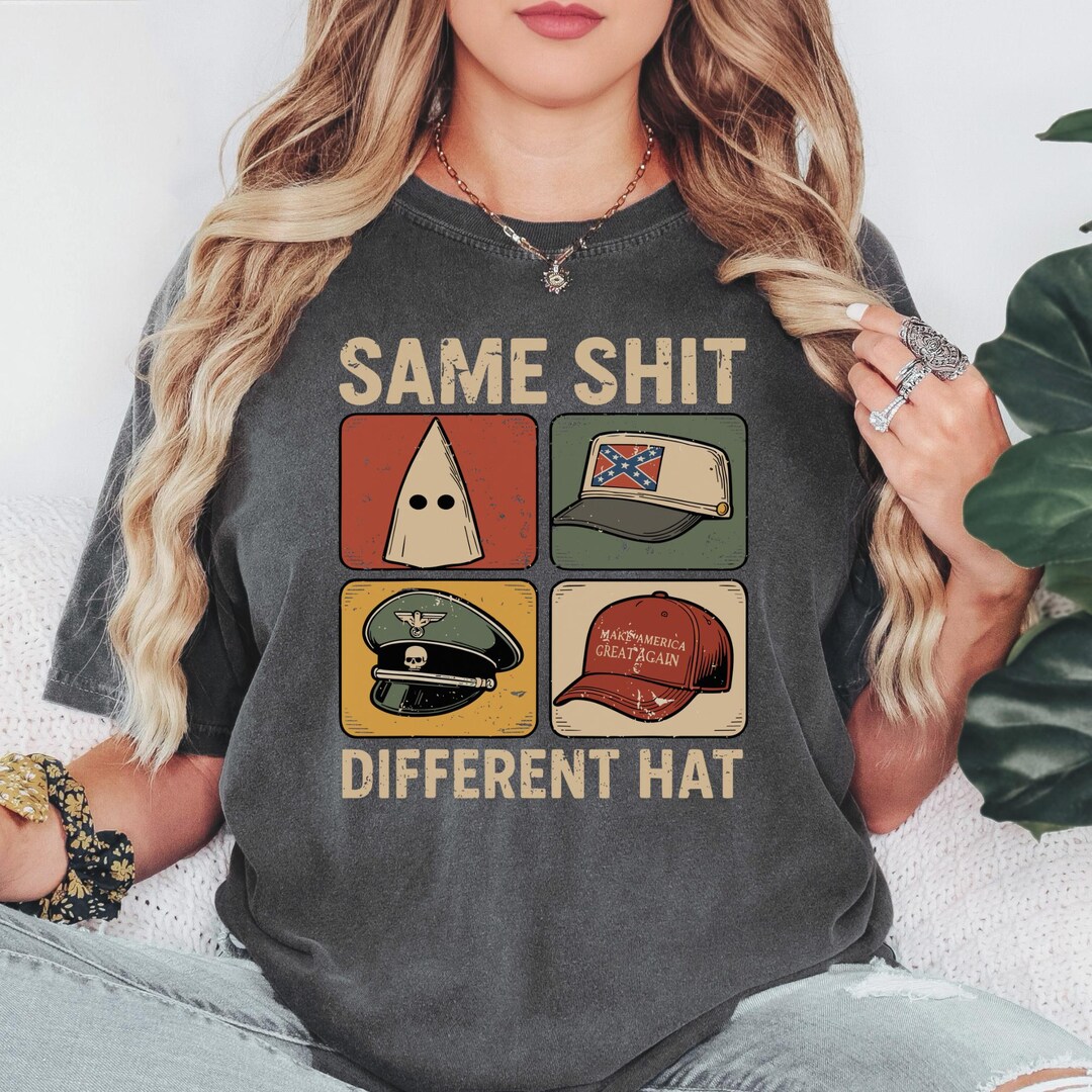 Same Shit Different Hat T Shirt, Dark Humor Statement Sweatshirt, Funny ...