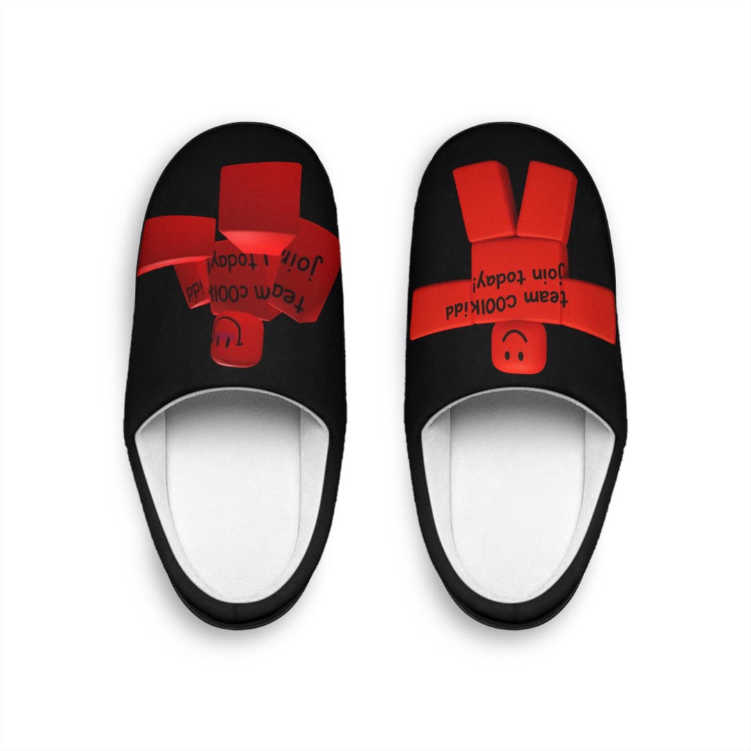Coolkidd Forsaken Roblox Design Men's Indoor Slippers | Gaming Fan ...